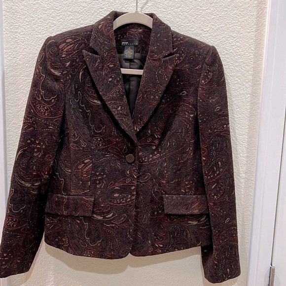 Grace Elements | Jackets & Coats | Grace Elements Brown Paisley Velour ...